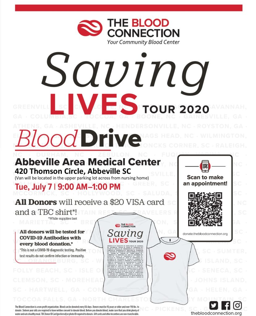 Blood Drive!! Sign Up Today!! | Abbeville Area Medical Center