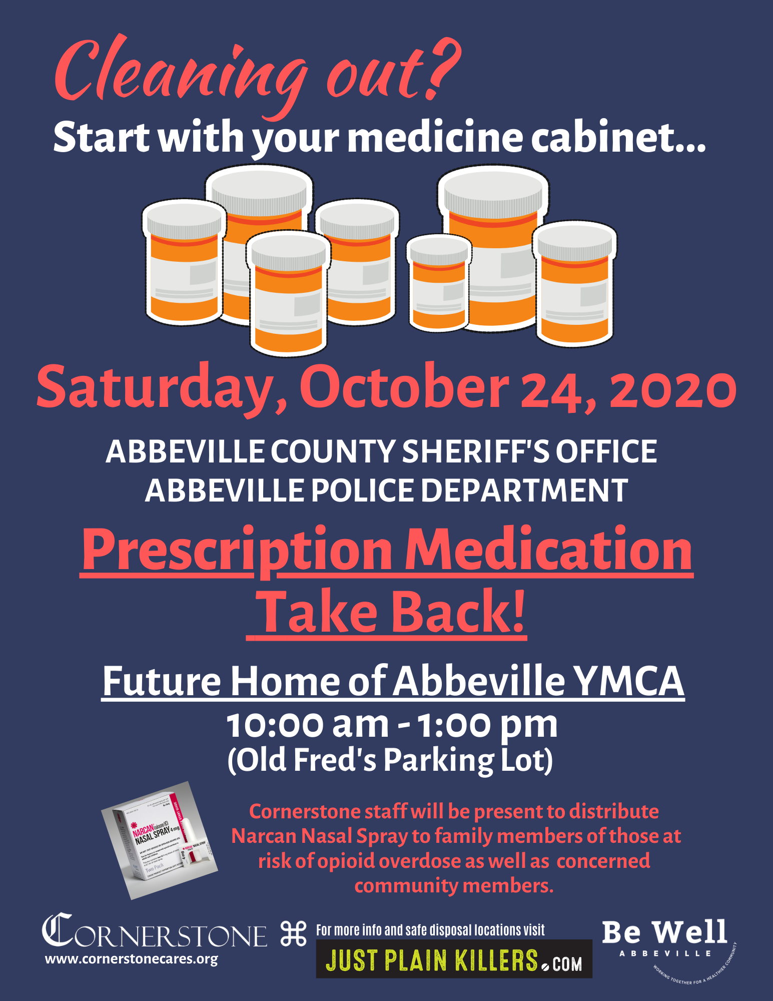 Drug Take Back Event Presented by Be Well Abbeville & Cornerstone ...