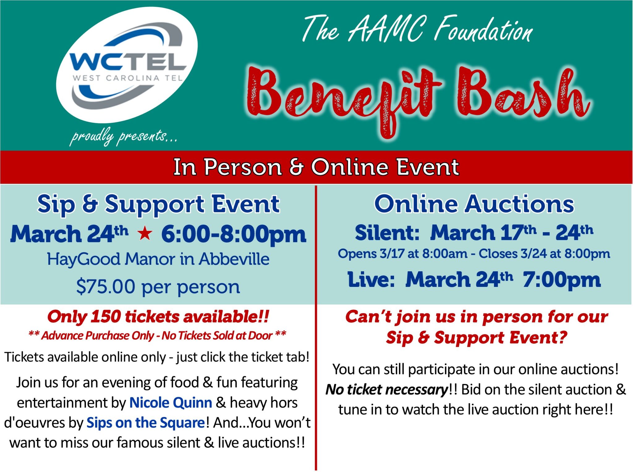 AAMC Benefit Bash | Abbeville Area Medical Center